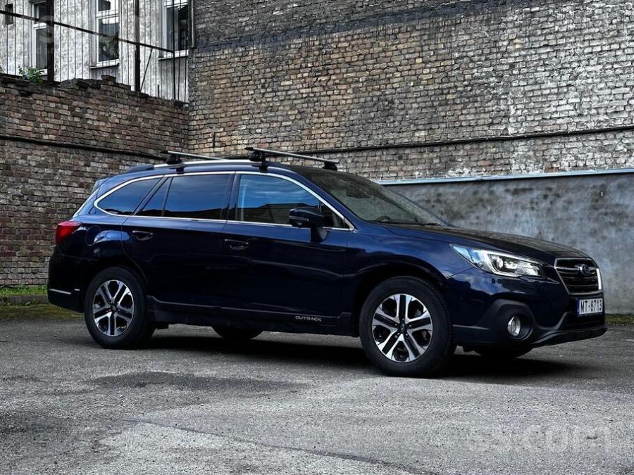 Blue Subaru Outback 2021 in Riga, with an engine capacity of 2.40 L and mileage of 124 thousand km for 19900 €, photo 4 on AUTOMOTO.COM.LV