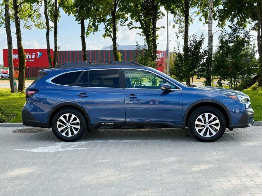 Blue Subaru Outback 2021 in Vilnius, with an engine capacity of 2.50 L and mileage of 81 thousand km for 21900 €, photo 3 on AUTOMOTO.COM.LV