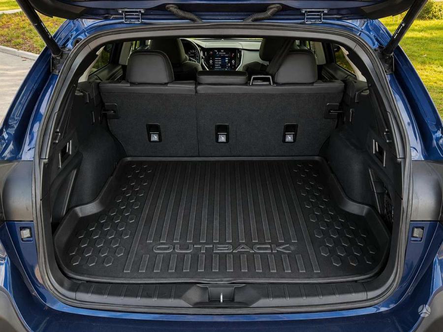 Blue Subaru Outback 2021 in Vilnius, with an engine capacity of 2.50 L and mileage of 81 thousand km for 21900 €, photo 6 on AUTOMOTO.COM.LV