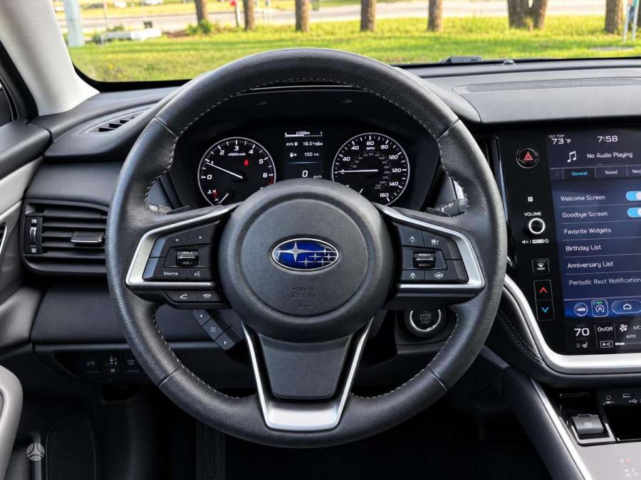 Blue Subaru Outback 2021 in Vilnius, with an engine capacity of 2.50 L and mileage of 81 thousand km for 21900 €, photo 25 on AUTOMOTO.COM.LV