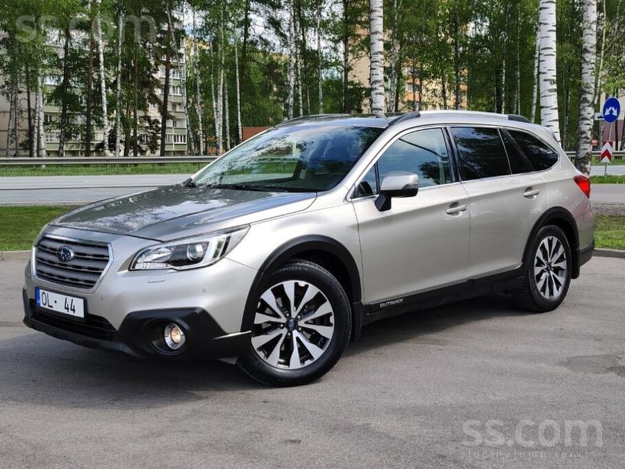 Brown Subaru Outback 2015 in Riga, with an engine capacity of 2.50 L and mileage of 190 thousand km for 12970 €, photo 1 on AUTOMOTO.COM.LV
