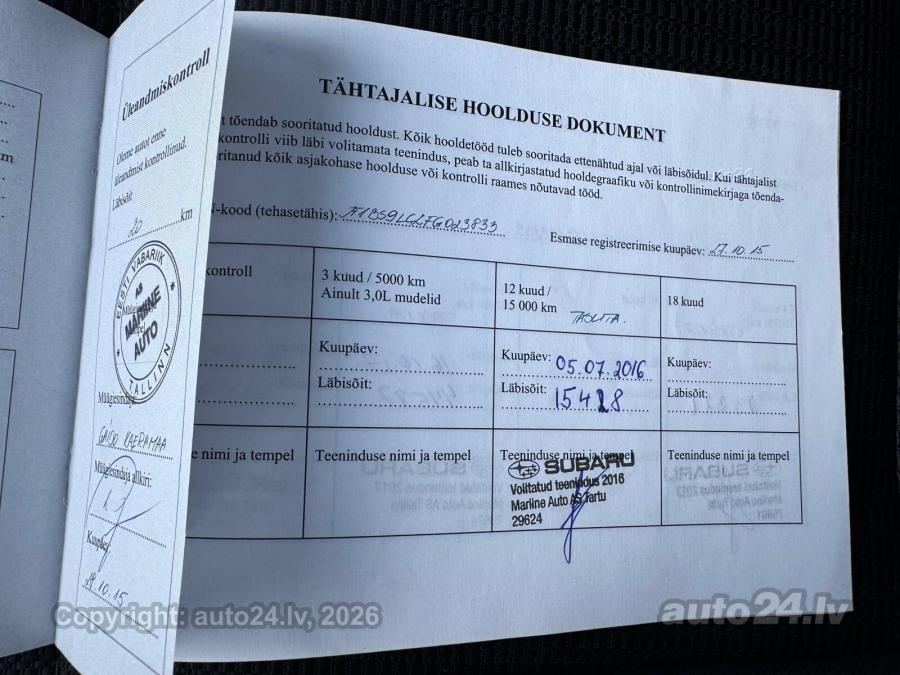 Коричневый Субару Аутбек 2015 в Таллин, объемом двигателя 2.50 л и пробегом 236 тыс. км за 9495 €, фото 26 на AUTOMOTO.COM.LV