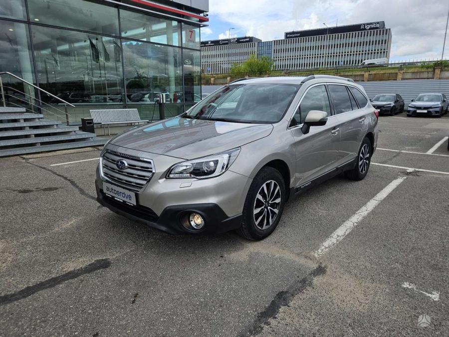 Brown Subaru Outback 2016 in Vilnius, with an engine capacity of 2.50 L and mileage of 134 thousand km for 15890 €, photo 1 on AUTOMOTO.COM.LV