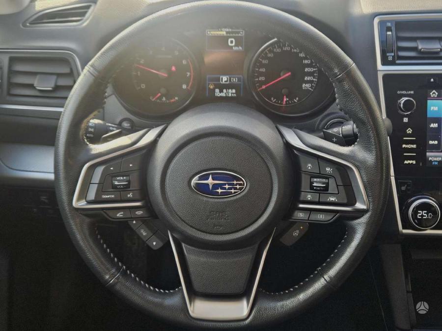 Brown Subaru Outback 2019 in Vilnius, with an engine capacity of 2.50 L and mileage of 105 thousand km for 21590 €, photo 12 on AUTOMOTO.COM.LV