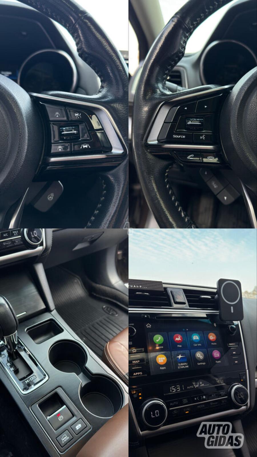 Brūns Subaru Outback 2019 Šauļi, ar dzinēja tilpumu 2.50 L un nobraukumu 170 tūkst. km par 16600 €, foto 9 vietnē AUTOMOTO.COM.LV
