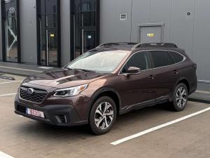 Brown Subaru Outback 2021 in Vilnius, with an engine capacity of 2.50 L and mileage of 58 thousand km for 24400 €, photo  on AUTOMOTO.COM.LV