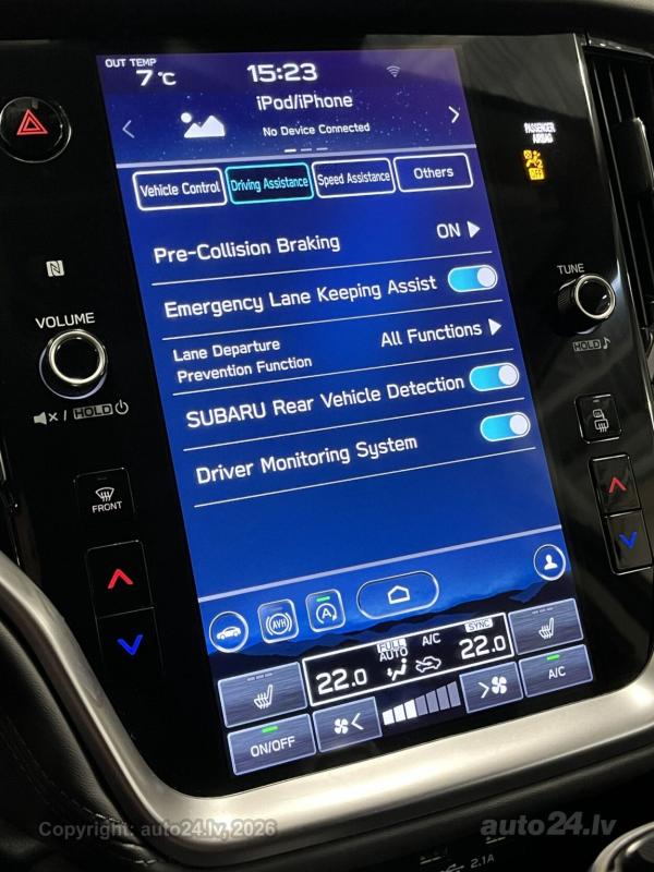 Субару Аутбек 2022 в Таллин, объемом двигателя 2.50 л и пробегом 219 тыс. км за 19500 €, фото 11 на AUTOMOTO.COM.LV