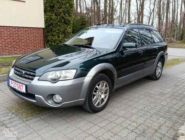 Zaļš Subaru Outback 2004 Šilutė, ar dzinēja tilpumu 2.50 L un nobraukumu 357 tūkst. km par 3300 €, foto 1 vietnē AUTOMOTO.COM.LV