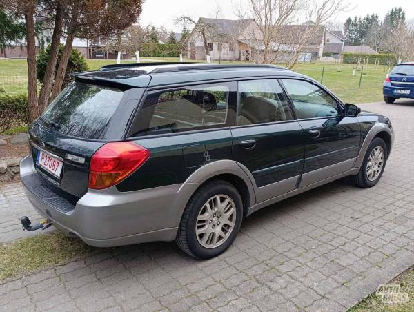 Zaļš Subaru Outback 2004 Šilutė, ar dzinēja tilpumu 2.50 L un nobraukumu 357 tūkst. km par 3300 €, foto 4 vietnē AUTOMOTO.COM.LV