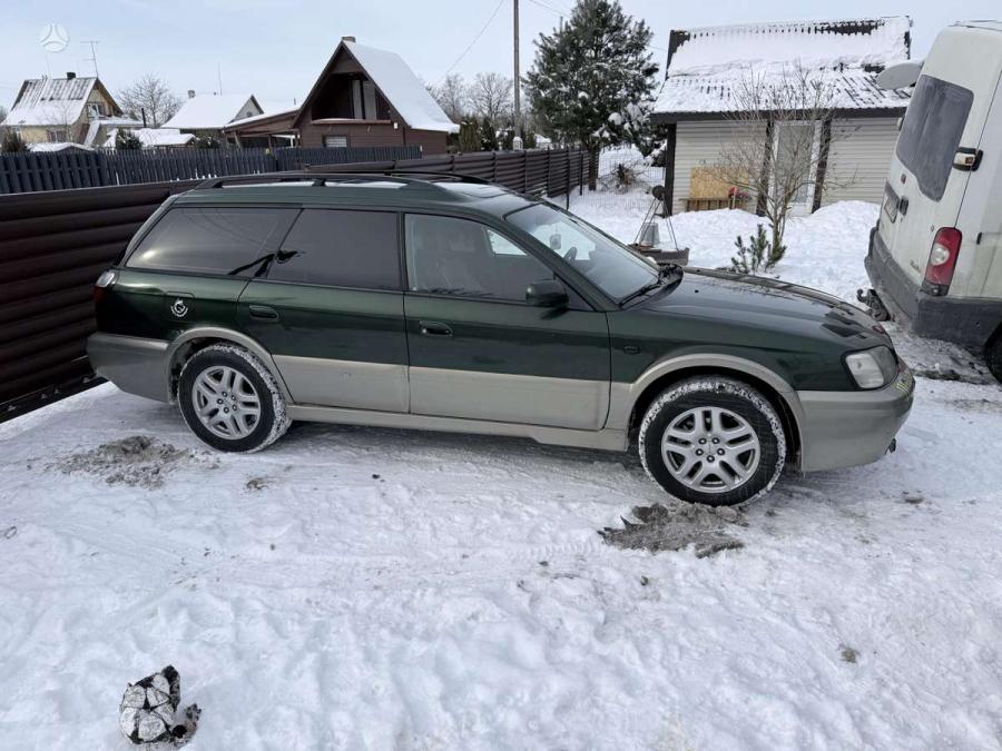 Zaļš Subaru Outback 1999 Kėdainiai, ar dzinēja tilpumu 2.46 L un nobraukumu 303 tūkst. km par 1100 €, foto 3 vietnē AUTOMOTO.COM.LV
