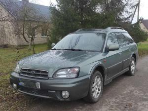Green Subaru Outback 2003 in Raseiniai, with an engine capacity of 2.50 L and mileage of 167 thousand km for 950 €, photo 7 on AUTOMOTO.COM.LV