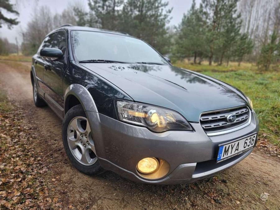 Zaļš Subaru Outback 2004 Utena, ar dzinēja tilpumu 2.50 L un nobraukumu 280 tūkst. km par 1650 €, foto 3 vietnē AUTOMOTO.COM.LV