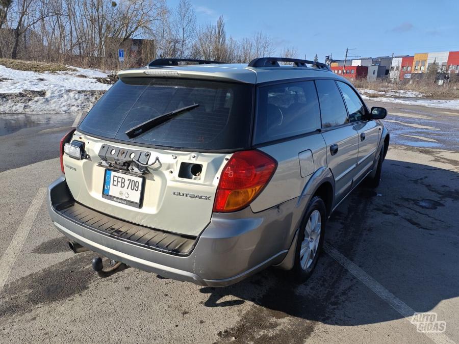 Green Subaru Outback 2005 in Kaunas, with an engine capacity of 2.50 L and mileage of 154 thousand km for 1000 €, photo 11 on AUTOMOTO.COM.LV