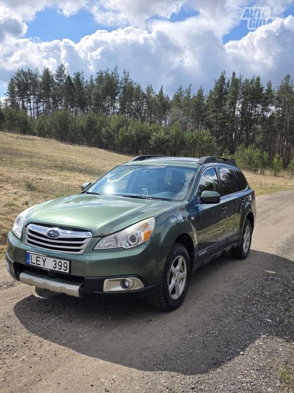 Zaļš Subaru Outback 2010 Viļņa, ar dzinēja tilpumu 3.60 L un nobraukumu 230 tūkst. km par 5200 €, foto 3 vietnē AUTOMOTO.COM.LV