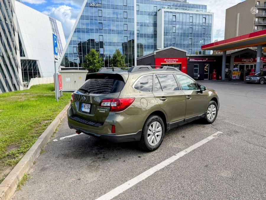 Zaļš Subaru Outback 2016 Viļņa, ar dzinēja tilpumu 2.46 L un nobraukumu 210 tūkst. km par 12600 €, foto 4 vietnē AUTOMOTO.COM.LV