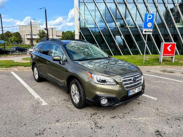 Zaļš Subaru Outback 2016 Viļņa, ar dzinēja tilpumu 2.46 L un nobraukumu 210 tūkst. km par 12600 €, foto 4 vietnē AUTOMOTO.COM.LV