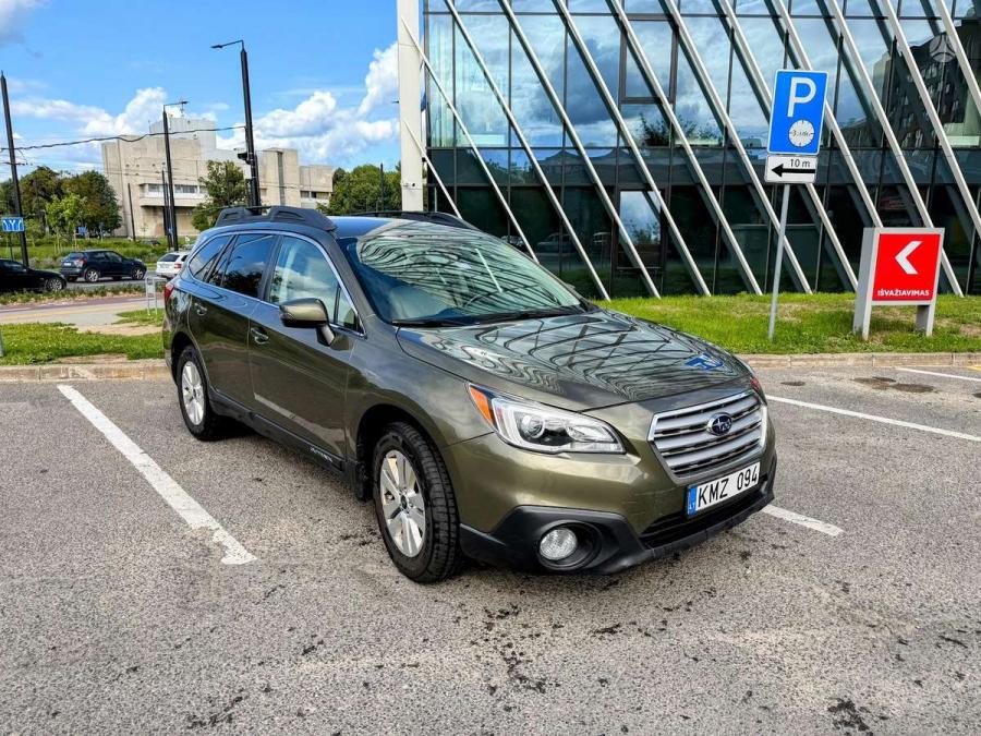 Zaļš Subaru Outback 2016 Viļņa, ar dzinēja tilpumu 2.46 L un nobraukumu 210 tūkst. km par 12600 €, foto 5 vietnē AUTOMOTO.COM.LV