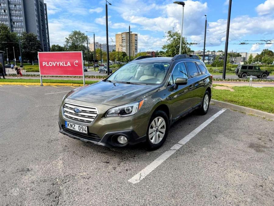 Zaļš Subaru Outback 2016 Viļņa, ar dzinēja tilpumu 2.46 L un nobraukumu 210 tūkst. km par 12600 €, foto 6 vietnē AUTOMOTO.COM.LV