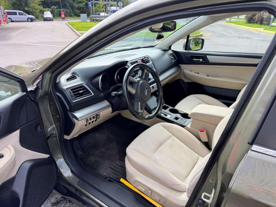 Zaļš Subaru Outback 2016 Viļņa, ar dzinēja tilpumu 2.46 L un nobraukumu 210 tūkst. km par 12600 €, foto 9 vietnē AUTOMOTO.COM.LV
