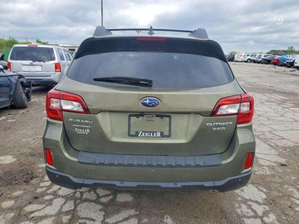 Green Subaru Outback 2017 in Alytus, with an engine capacity of 3.60 L and mileage of 188 thousand km for 6600 €, photo 10 on AUTOMOTO.COM.LV