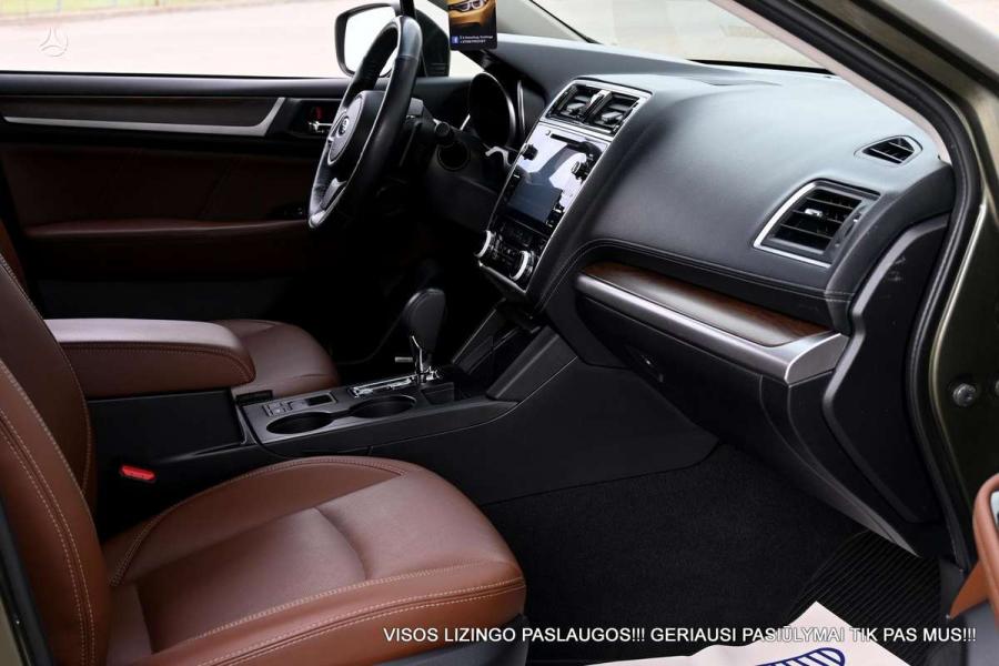 Green Subaru Outback 2018 in Kretinga, with an engine capacity of 3.63 L and mileage of 139 thousand km for 18250 €, photo 27 on AUTOMOTO.COM.LV