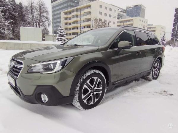 Green Subaru Outback 2019 in Vilnius, with an engine capacity of 2.50 L and mileage of 106 thousand km for 18500 €, photo 3 on AUTOMOTO.COM.LV
