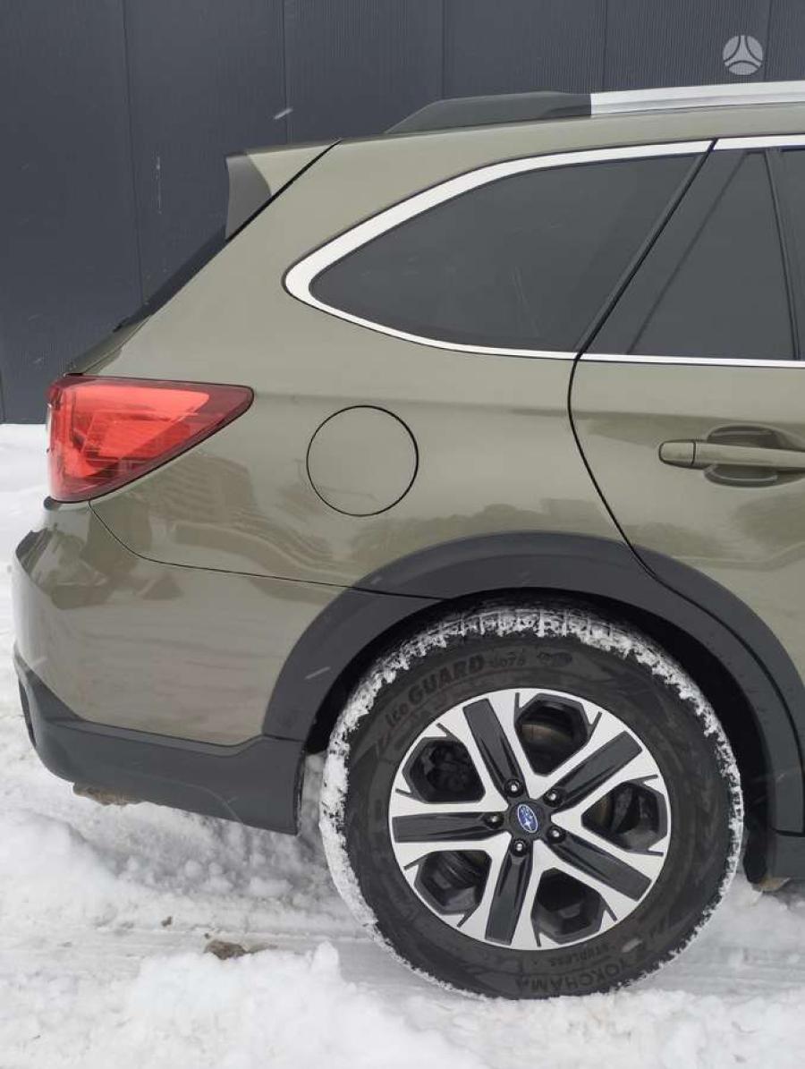 Green Subaru Outback 2019 in Vilnius, with an engine capacity of 2.50 L and mileage of 106 thousand km for 18500 €, photo 10 on AUTOMOTO.COM.LV