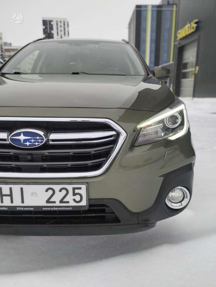 Green Subaru Outback 2019 in Vilnius, with an engine capacity of 2.50 L and mileage of 106 thousand km for 18500 €, photo 15 on AUTOMOTO.COM.LV