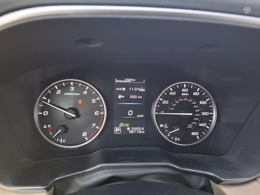 Green Subaru Outback 2021 in Klaipeda, with an engine capacity of 2.39 L and mileage of 99 thousand km for 21800 €, photo 24 on AUTOMOTO.COM.LV