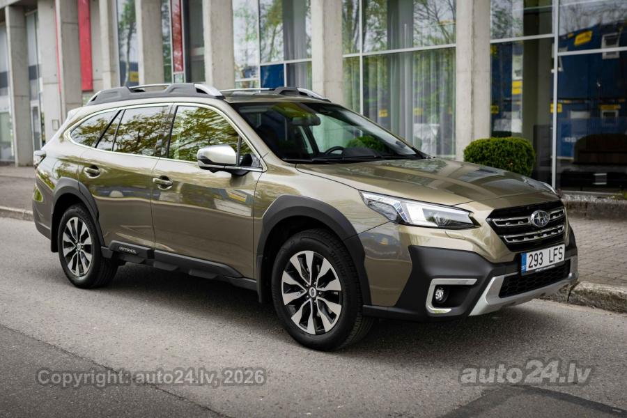 Green Subaru Outback 2024 in Tallinn, with an engine capacity of 2.50 L and mileage of 15 thousand km for 37000 €, photo 1 on AUTOMOTO.COM.LV