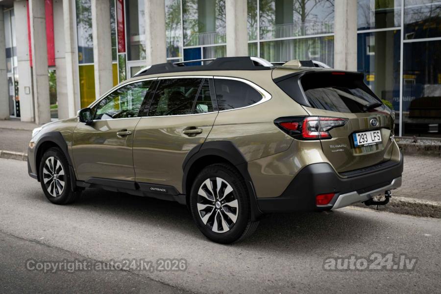 Green Subaru Outback 2024 in Tallinn, with an engine capacity of 2.50 L and mileage of 15 thousand km for 37000 €, photo 4 on AUTOMOTO.COM.LV