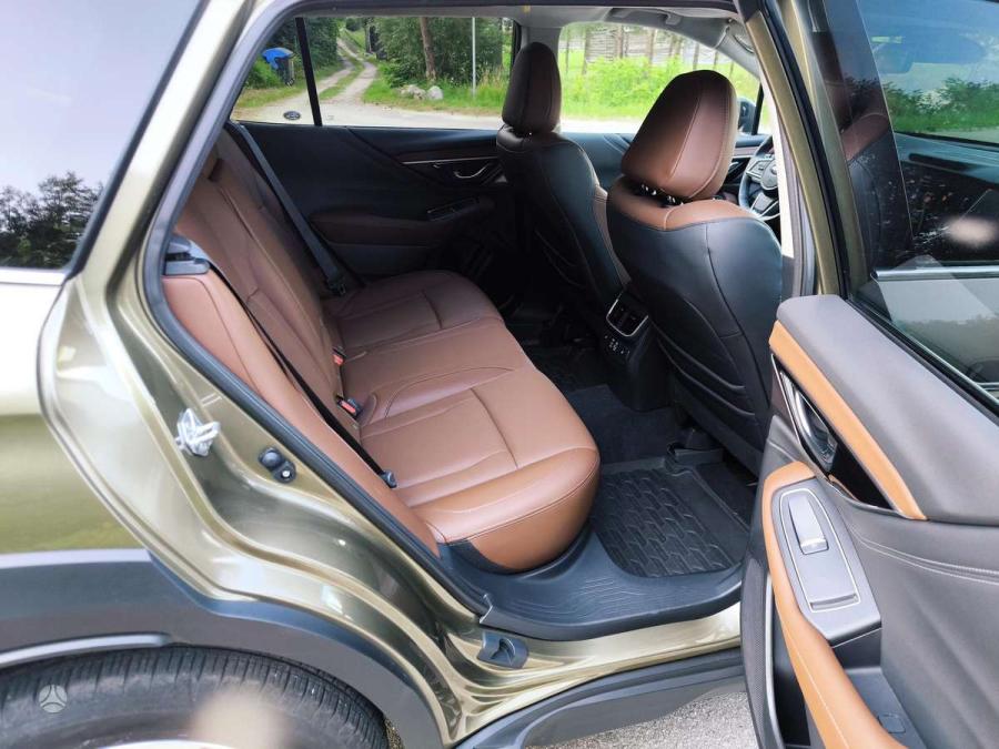 Green Subaru Outback 2025 in Druskininkai, with an engine capacity of 2.39 L and mileage of 18 thousand km for 28300 €, photo 15 on AUTOMOTO.COM.LV