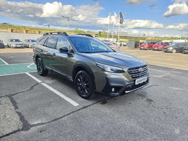 Green Subaru Outback 2025 in Vilnius, with an engine capacity of 2.50 L and mileage of 10 thousand km for 34590 €, photo 2 on AUTOMOTO.COM.LV