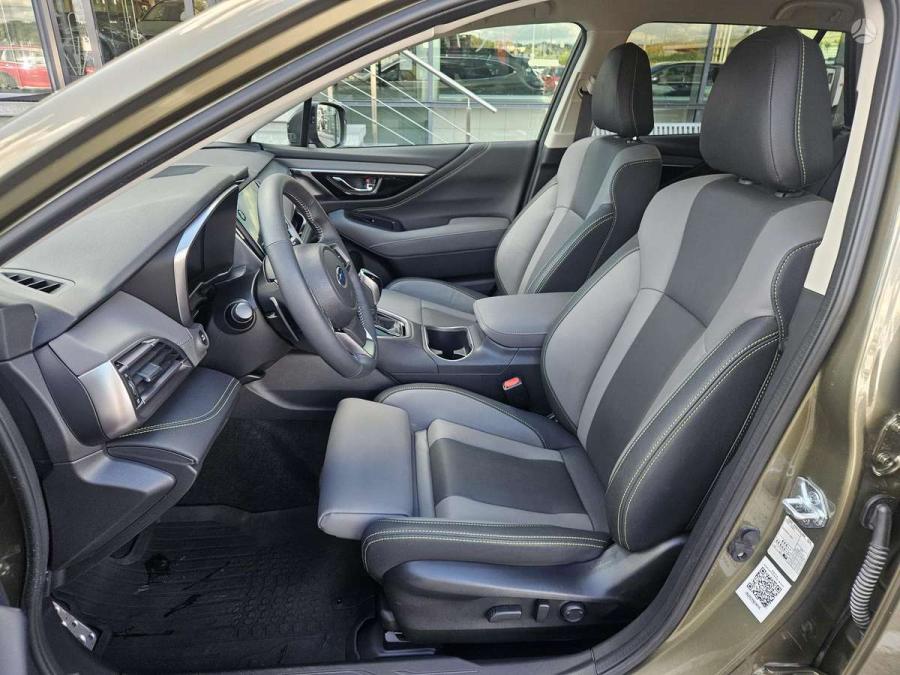 Green Subaru Outback 2025 in Vilnius, with an engine capacity of 2.50 L and mileage of 10 thousand km for 34590 €, photo 6 on AUTOMOTO.COM.LV