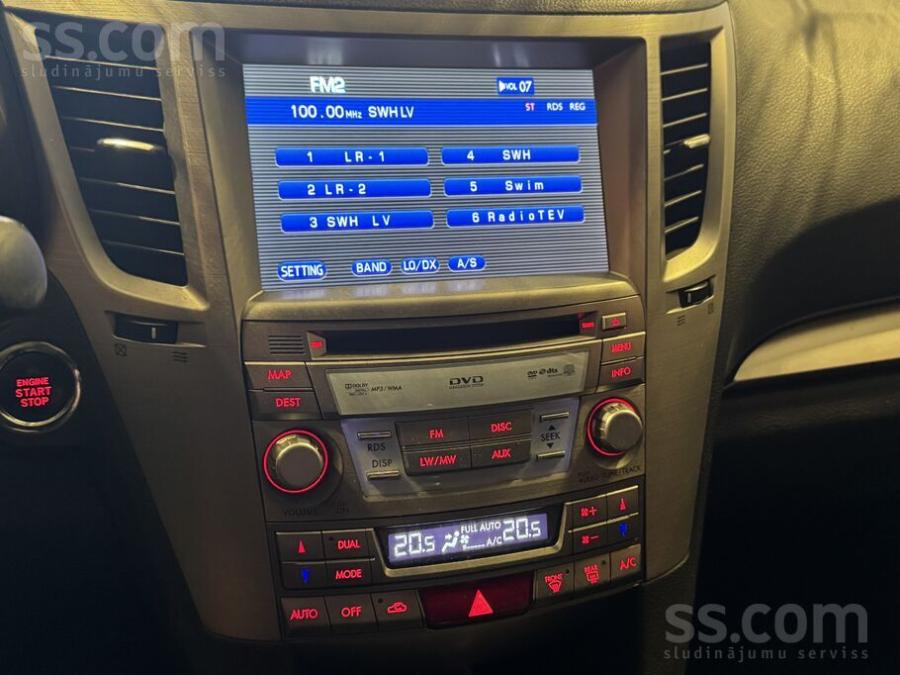 Pelēks Subaru Outback 2010 Rīga, ar dzinēja tilpumu 2.00 L un nobraukumu 283 tūkst. km par 4750 €, foto 19 vietnē AUTOMOTO.COM.LV