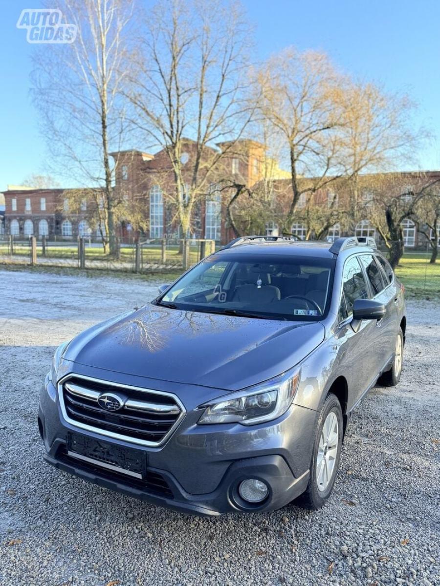 Grey Subaru Outback 2018 in Birzai, with an engine capacity of 2.50 L and mileage of 185 thousand km for 12500 €, photo 1 on AUTOMOTO.COM.LV
