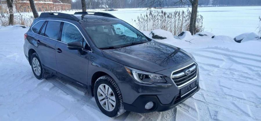 Pelēks Subaru Outback 2018 Biržai, ar dzinēja tilpumu 2.50 L un nobraukumu 186 tūkst. km par 12500 €, foto 1 vietnē AUTOMOTO.COM.LV