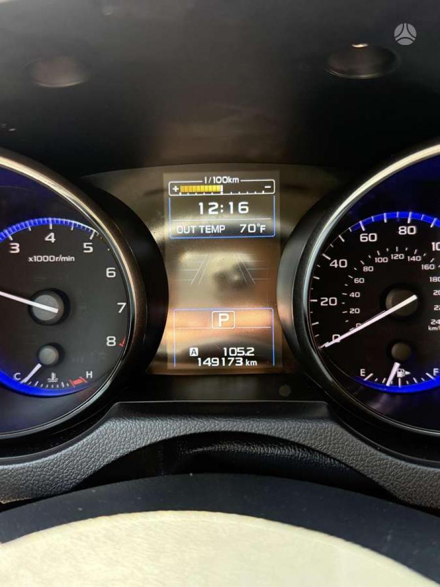 Grey Subaru Outback 2019 in Birzai, with an engine capacity of 2.50 L and mileage of 149 thousand km for 13900 €, photo 10 on AUTOMOTO.COM.LV