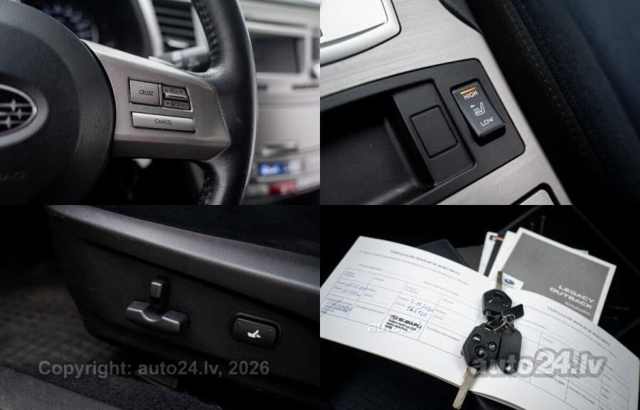 Grey Subaru Outback 2012 in Tallinn, with an engine capacity of 2.50 L and mileage of 230 thousand km for 6499 €, photo 16 on AUTOMOTO.COM.LV