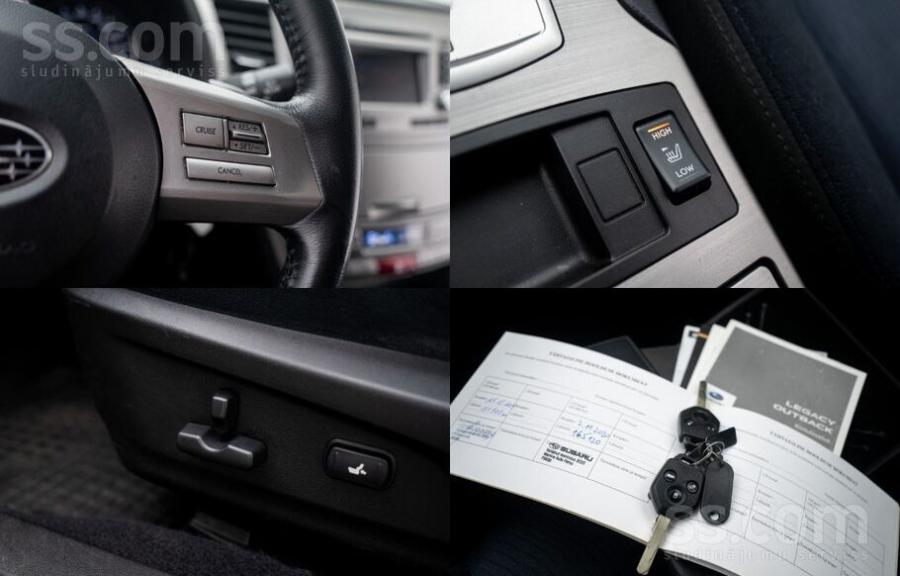 Pelēks Subaru Outback 2012 Tallina, ar dzinēja tilpumu 2.50 L un nobraukumu 230 tūkst. km par 6499 €, foto 16 vietnē AUTOMOTO.COM.LV