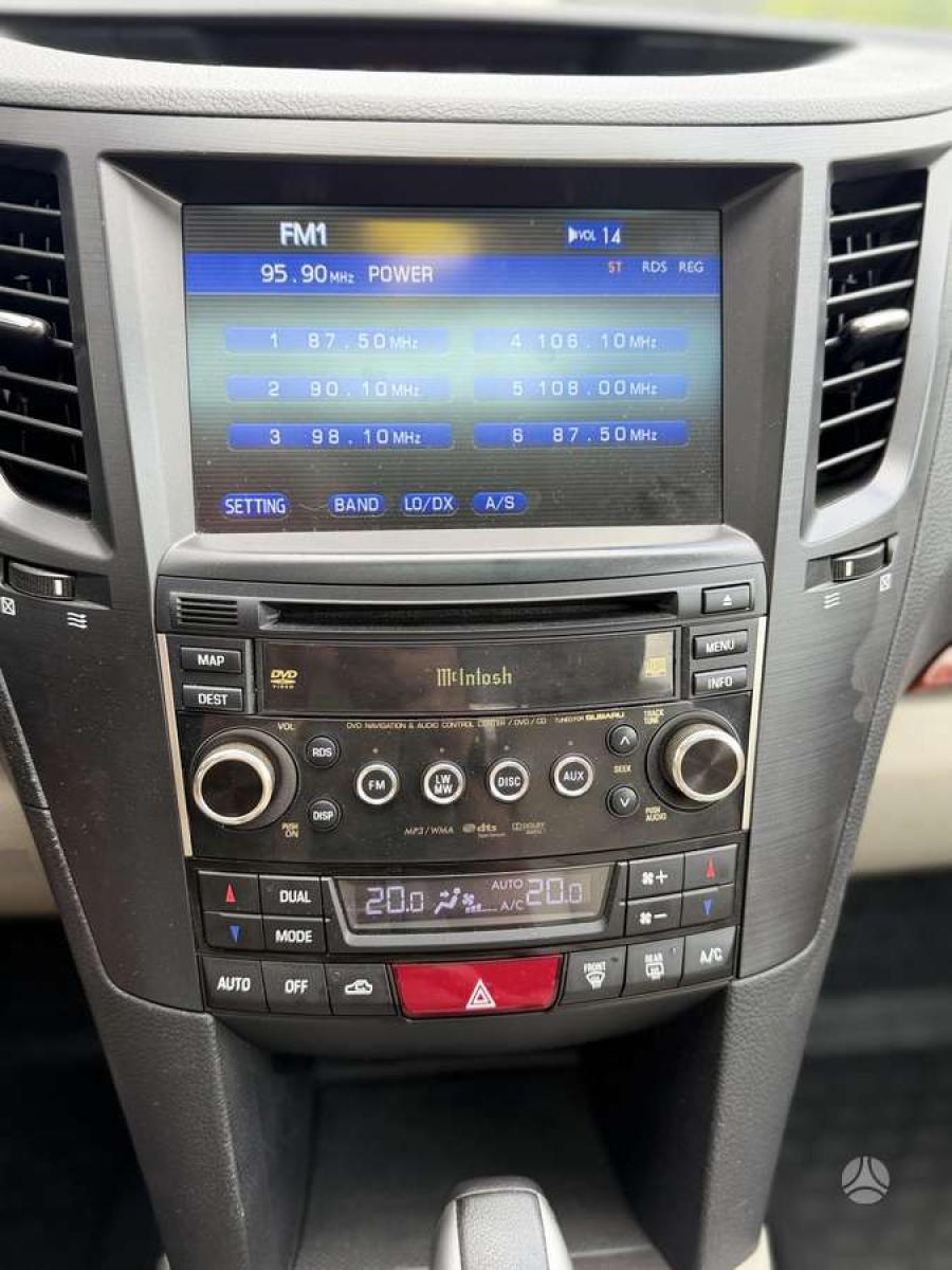 Grey Subaru Outback 2013 in Vilnius, with an engine capacity of 3.63 L and mileage of 215 thousand km for 6999 €, photo 23 on AUTOMOTO.COM.LV
