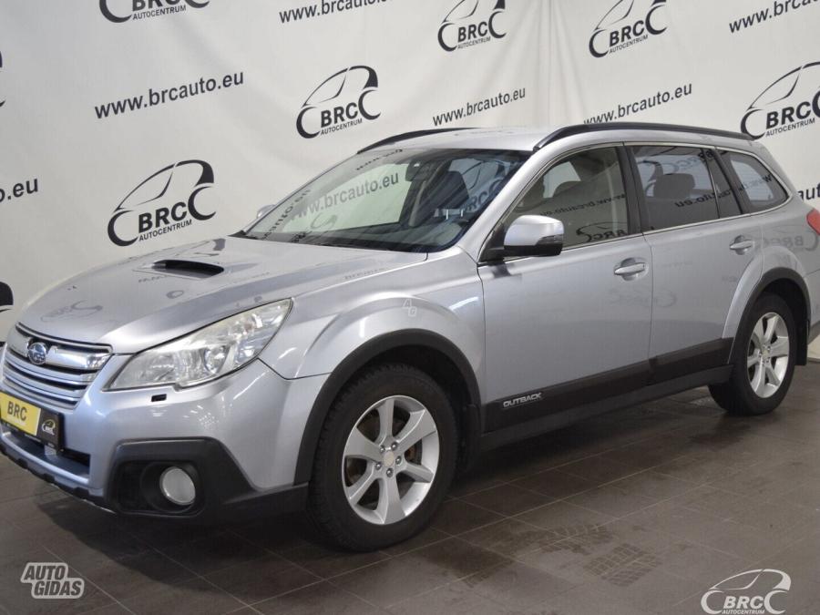 Grey Subaru Outback 2014 in Riga, with an engine capacity of 2.00 L and mileage of 337 thousand km for 2900 €, photo 1 on AUTOMOTO.COM.LV