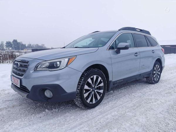 Grey Subaru Outback 2015 in Vilnius, with an engine capacity of 3.60 L and mileage of 219 thousand km for 8600 €, photo 1 on AUTOMOTO.COM.LV