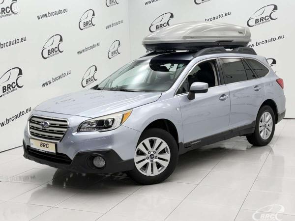 Grey Subaru Outback 2015 in Vilnius, with an engine capacity of 2.46 L and mileage of 242 thousand km for 11500 €, photo 1 on AUTOMOTO.COM.LV