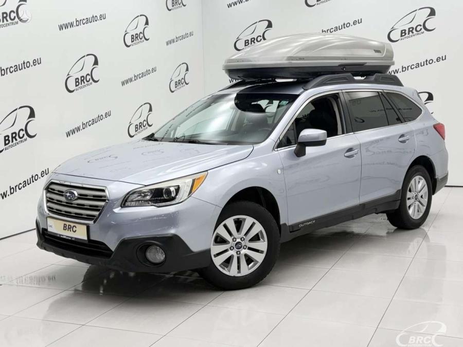 Grey Subaru Outback 2015 in Vilnius, with an engine capacity of 2.46 L and mileage of 242 thousand km for 11500 €, photo 1 on AUTOMOTO.COM.LV