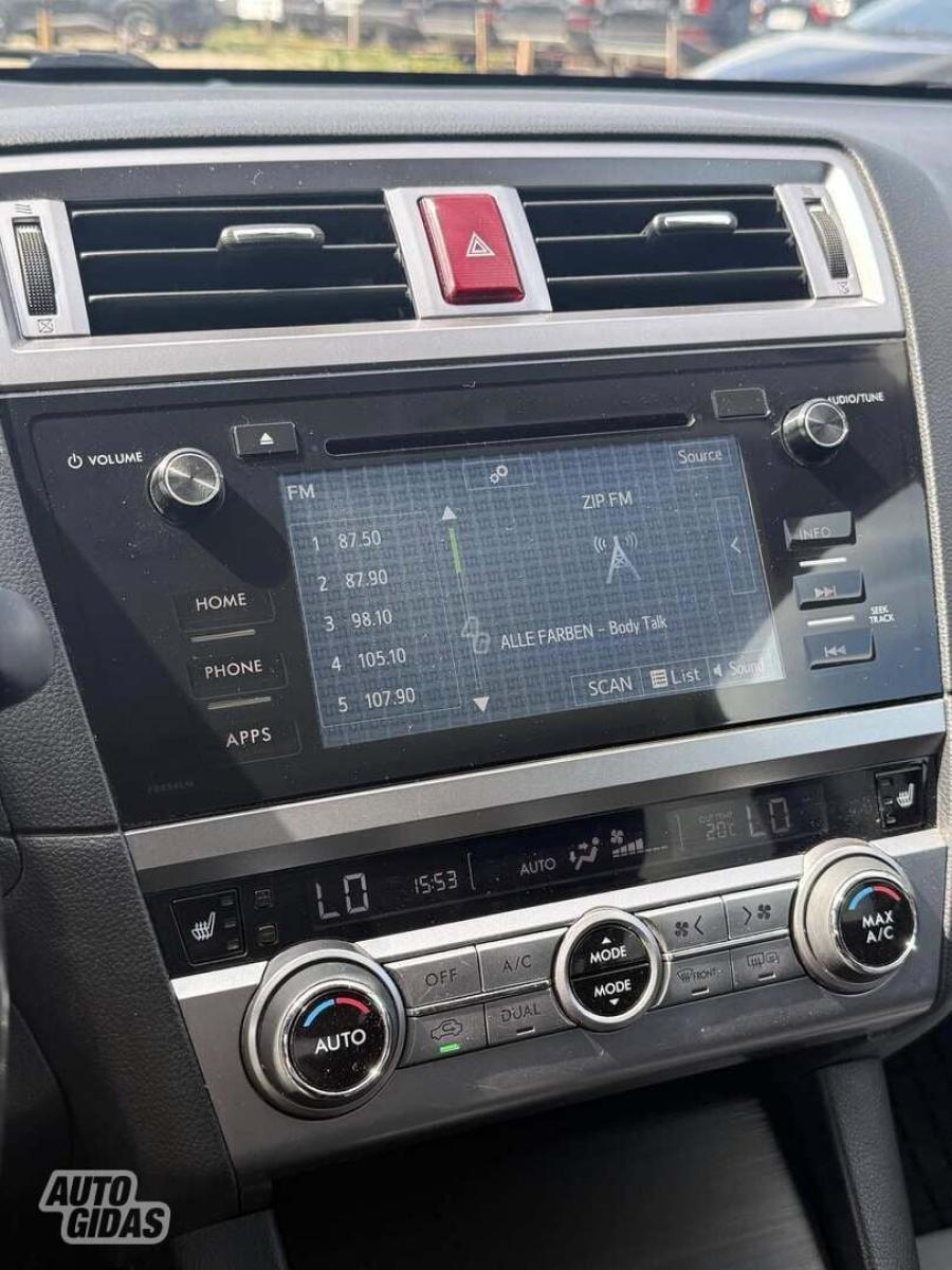 Grey Subaru Outback 2015 in Vilnius, with an engine capacity of 2.50 L and mileage of 266 thousand km for 11800 €, photo 26 on AUTOMOTO.COM.LV