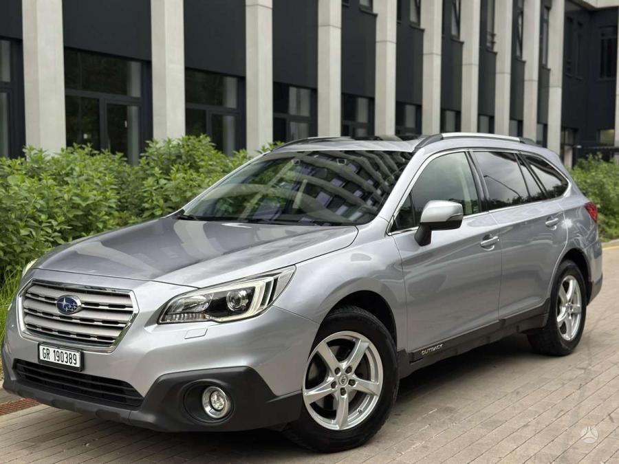 Grey Subaru Outback 2015 in Vilnius, with an engine capacity of 2.50 L and mileage of 248 thousand km for 11800 €, photo 7 on AUTOMOTO.COM.LV