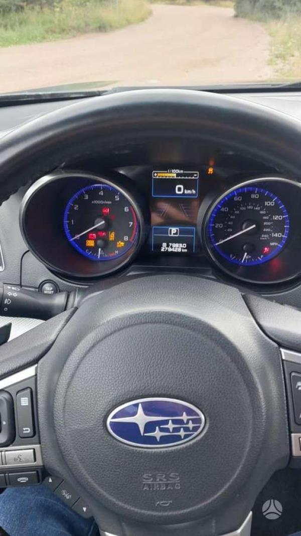 Grey Subaru Outback 2015 in Vilnius, with an engine capacity of 2.50 L and mileage of 279 thousand km for 9950 €, photo 7 on AUTOMOTO.COM.LV