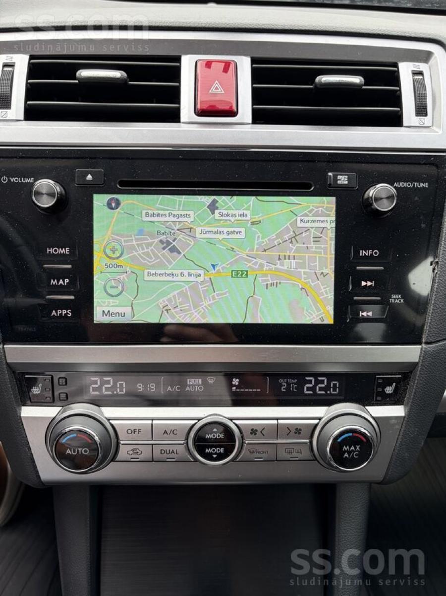 Pelēks Subaru Outback 2015 Rīga, ar dzinēja tilpumu 2.00 L un nobraukumu 240 tūkst. km par 10490 €, foto 14 vietnē AUTOMOTO.COM.LV