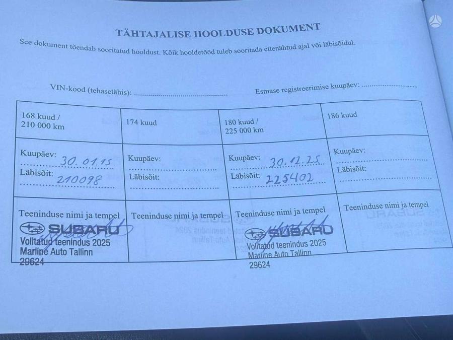 Серый Субару Аутбек 2015 в Вильнюс, объемом двигателя 2.50 л и пробегом 236 тыс. км за 10500 €, фото 23 на AUTOMOTO.COM.LV